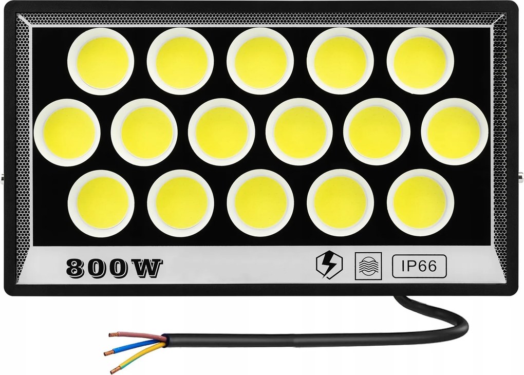 Led zářič Halogen 800W Cob Venkovní Slim Očko Reflektor Lampa