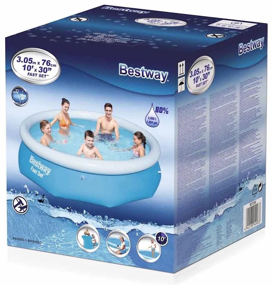 Bestway Fast Set Nafukovací bazén kruhový 305 x 76 cm 57266