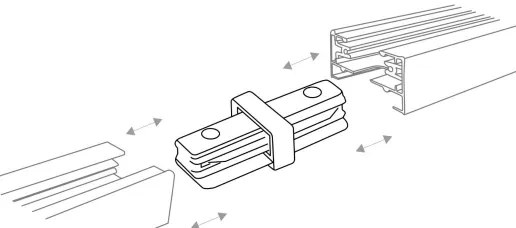 Zuma Line 3041 - Bodové svítidlo do lištového systému REFLEKTOR 6xGU10/10W/230V