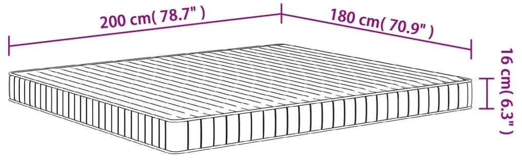 Pěnová matrace středně měkká 180 x 200 cm,  373026