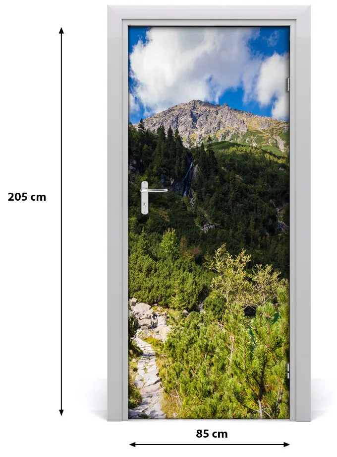 Fototapeta na dveře samolepící Mořské oko Tatry 85x205 cm