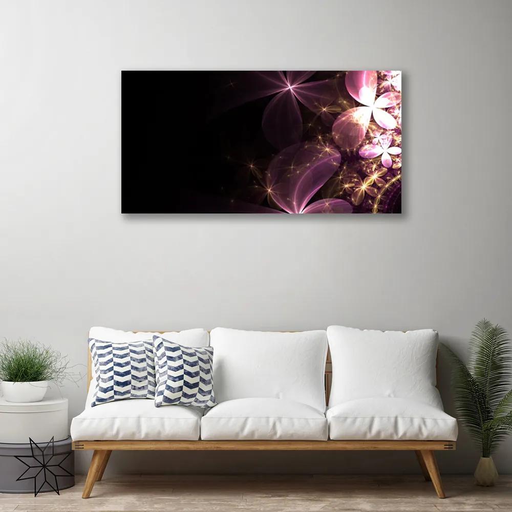 Obraz na plátně Abstrakce Květiny Umění 125x50 cm
