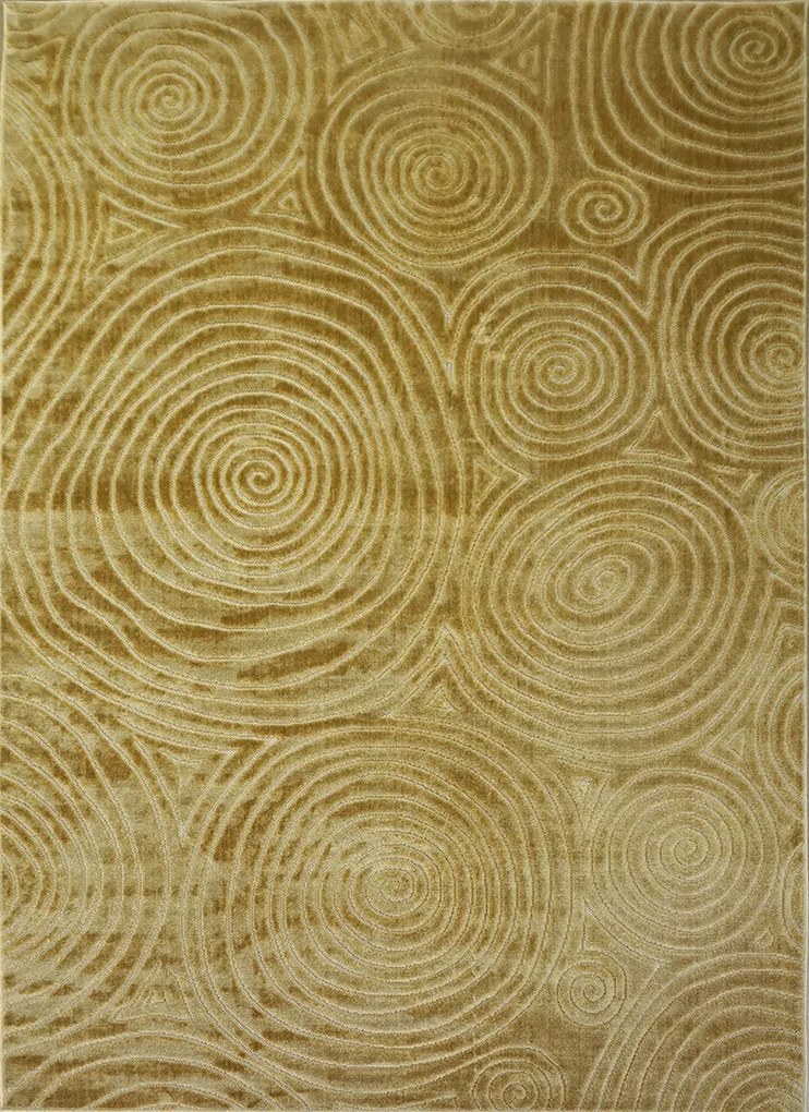 BE Koberec Zen Garden Collection 2404 YELLOW - žlutý obdélníkový Rozměr: 160x220 cm