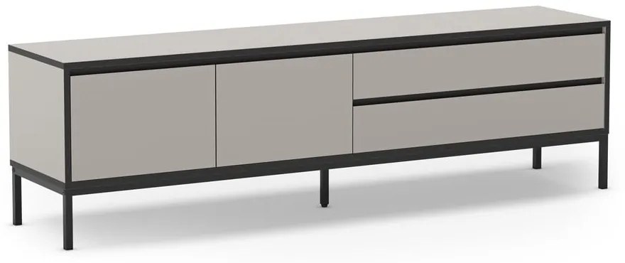 Šedo-béžový TV stolek 180x55 cm Lorenza – Marckeric