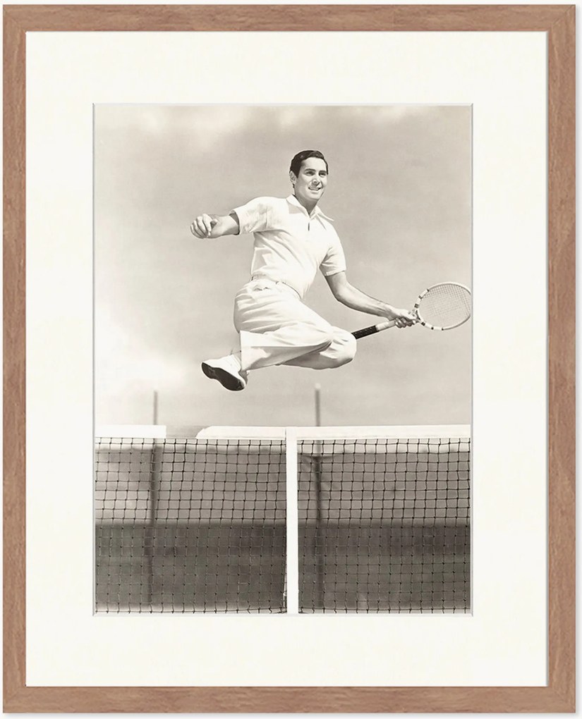 Zarámovaná fotografie Jumping the Net, v různých velikostech