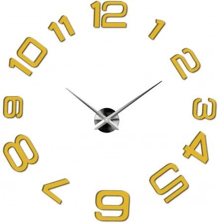 Moderní nalepovací nástěnné hodiny | 3D hodiny 12S053-Wanduhr HEU-