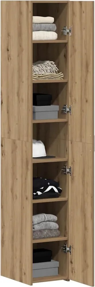 Vysoký bufet Artisanový dub 30 x 42,5 x 185 cm 3365577