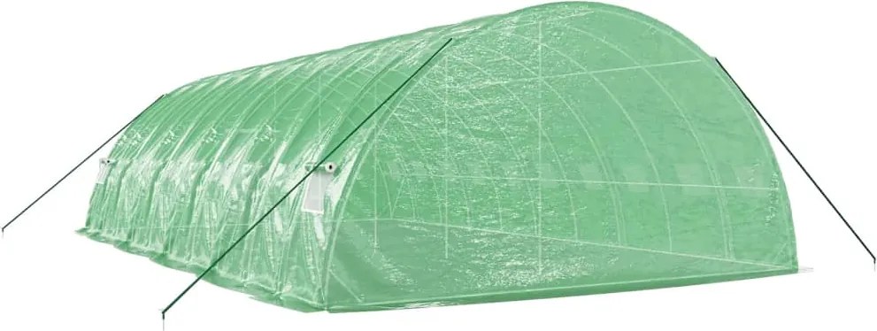 Skleník s ocelovým rámem zelený 60 m² 10 x 6 x 2,85 m 3188108