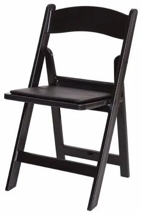 Konferenční židle - skládací, černá