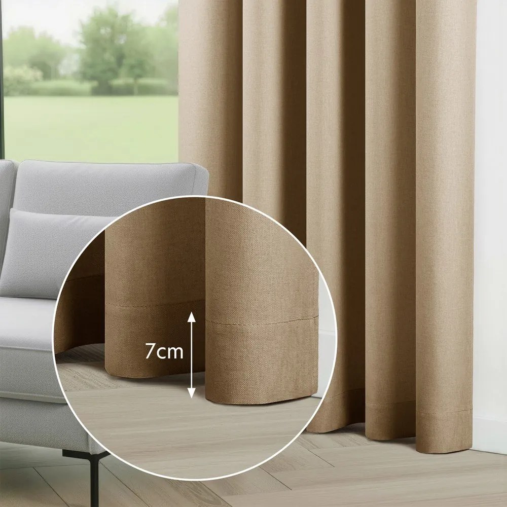 Béžový dimout závěs 200x300 cm Calisto – Filumi