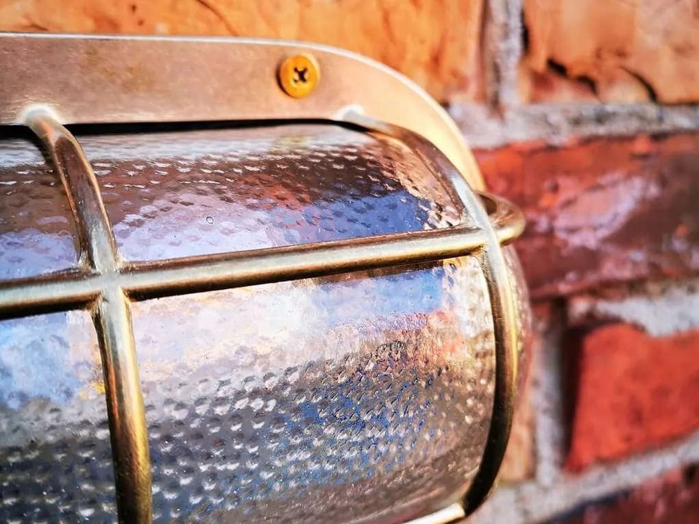 Mosazné venkovní industriální světlo Bulkhead 44 IP64