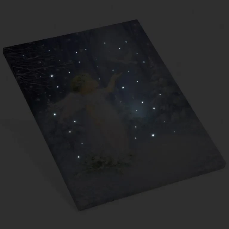 Nexos 86791 Nástěnná malba anděl strážný, 40 LED, 30 x 40 cm | BIANO