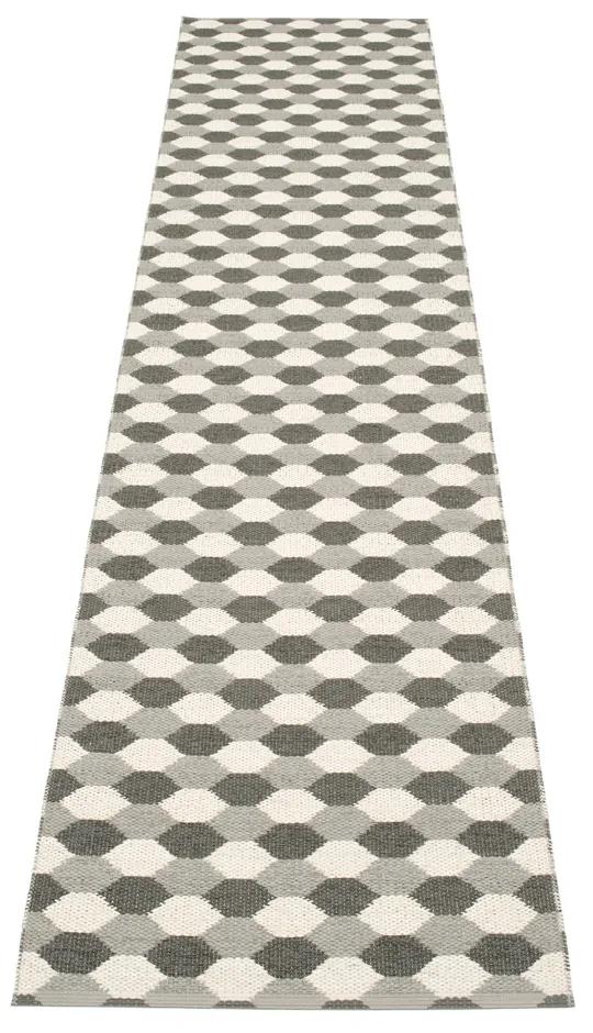 Vinylový koberec Pappelina DANA Warm Grey/Charcoal/Vanilla velikost: 70x400cm