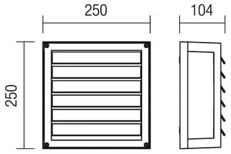 Redo 9893 - Venkovní nástěnné svítidlo BRICK 2xE27/42W/230V IP54 hnědá