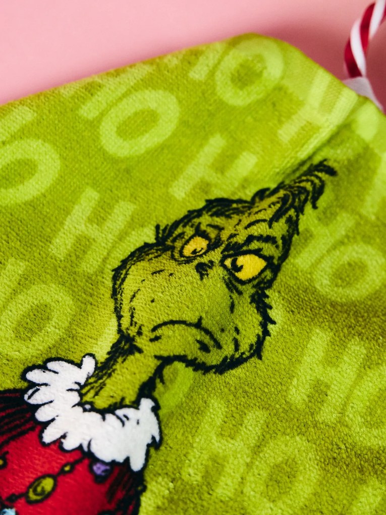 Sinsay - Sada bavlněných dětských ručníků na ruce s vánočním motivem 2 pack Grinch - zelená