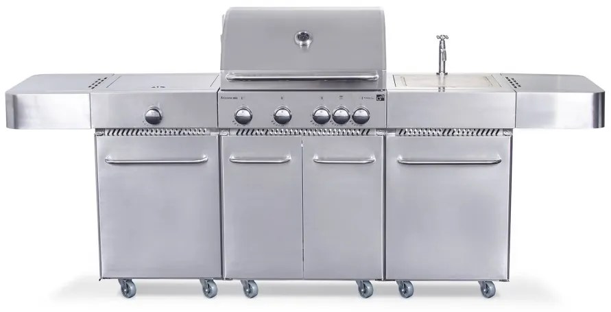 G21 Plynový gril G21 Arizona, BBQ kuchyně Premium Line 6 hořáků + zdarma redukční ventil G21-6390330