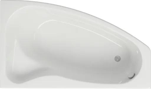 Cersanit Sicilia, asymetrická rohová vana pravá 170x100cm + nožičky, bílá, S301-098