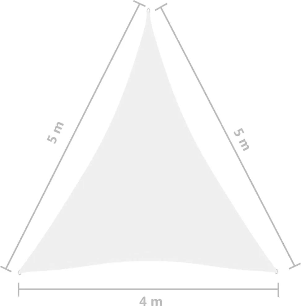 vidaXL Stínící plachta oxfordská látka trojúhelníková 4x5x5 m [135289] Barva: Hnědá
