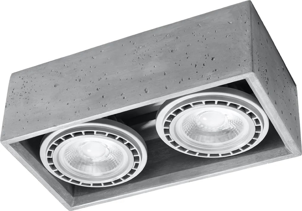 Sollux Lighting Stropní svítidlo QUATRO 2 beton
