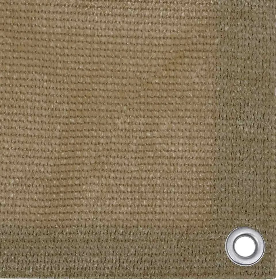 Balkonová zástěna taupe 90 x 600 cm HDPE 310963