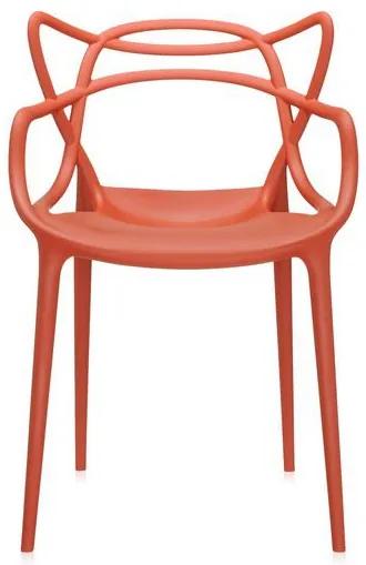 Set 2 židlí Masters oranžová, Kartell - Masters - set