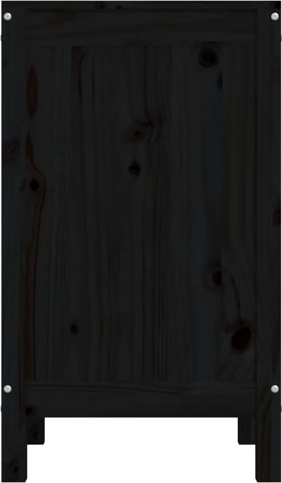 vidaXL Box na prádlo 44 x 44 x 76 cm masivní borové dřevo [823578] Barva: Bílá