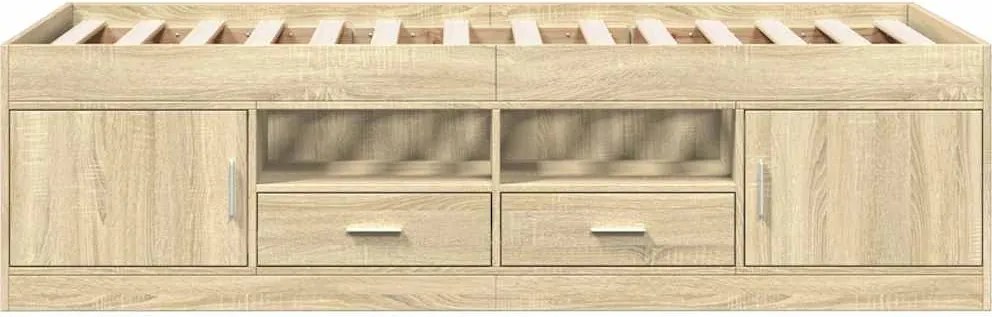 Válenda se zásuvkami bez matrace dub sonoma 90 x 200 cm 3280246