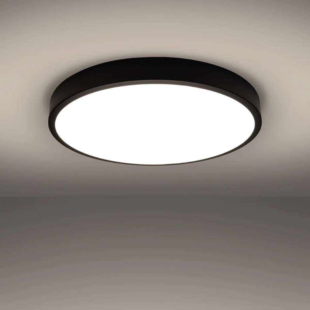 Sollux Lighting Stropní svítidlo ONYX 60 černá LED 3000K