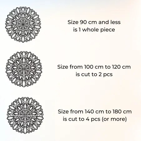 Elegantní mandala, dokonalá dekorace pro váš interiér I SENTOP HDF0246