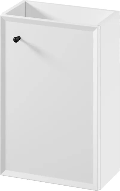 Cersanit Mille, závěsná WC skříňka 392x214x590 mm + keramické umyvadlo Como, bílá matná, S801-568