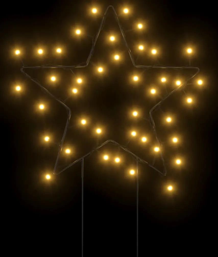 vidaXL Vánoční světelné dekorace s hroty 3 ks Hvězda 50 LED diod 29 cm [357717] Barva: Černá