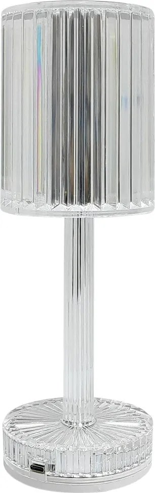 Stolní lampa Simple, 1x transparentní stínítko