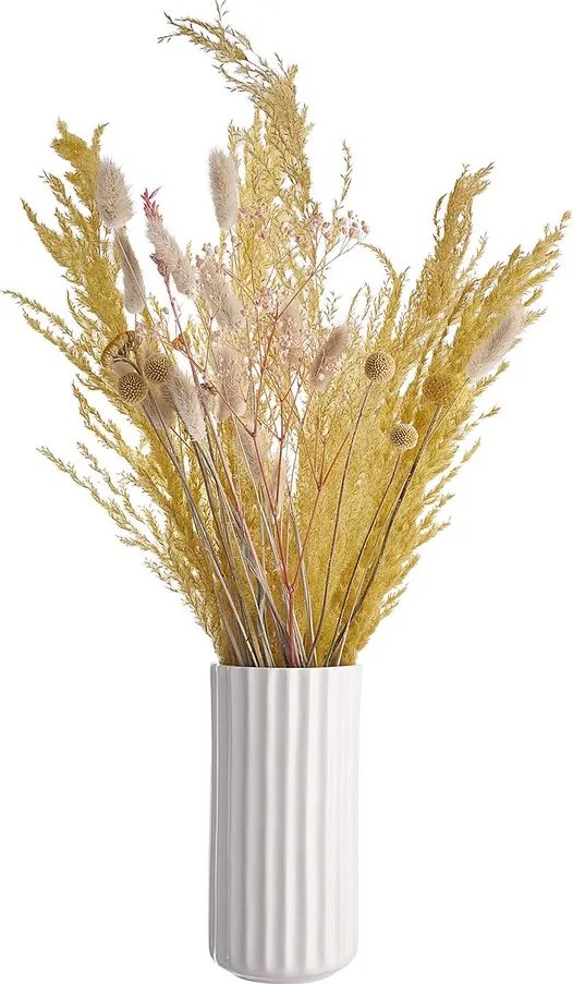 LIV Keramická váza 20 cm - bílá