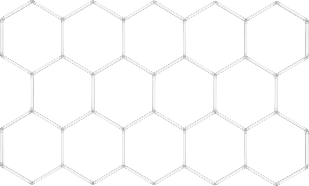 Toolight Toolight, LED stropní svítidlo HEXAGON, JNH052-H, bílá, OSW-56244