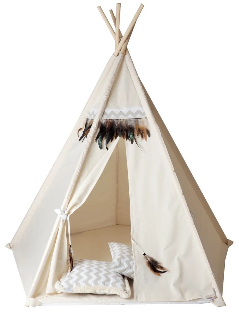 Vigvam design Indiánské Nature Teepee - mini s doplňky