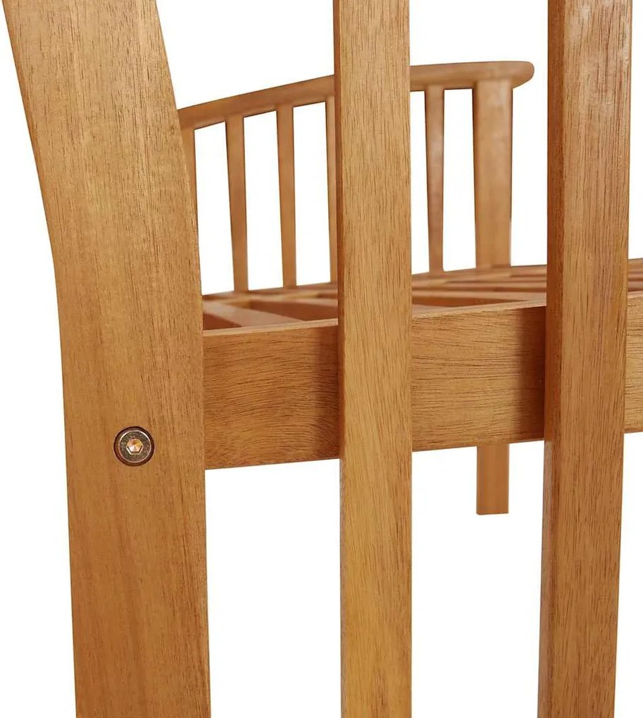 Zahradní lavice 119 cm masivní akáciové dřevo 310259