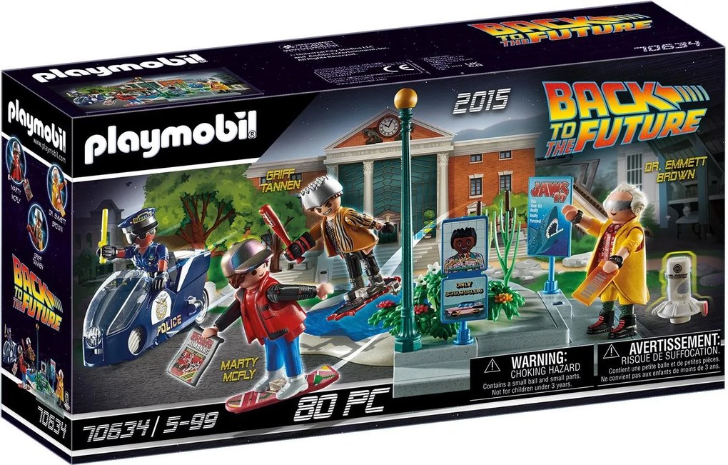 Stavebnice playmobil back to the future ii pronásledování s hoverboardem