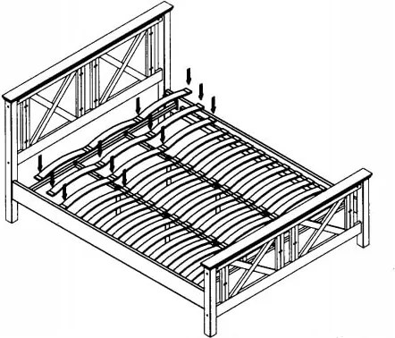 Postel TEXAS 180x200 cm + rošt zdarma!