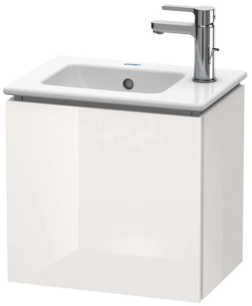 Duravit L-Cube - Umyvadlová skříňka 40x42x29 cm, levá, 1 dvířka, lesklá bílá LC6272L2222