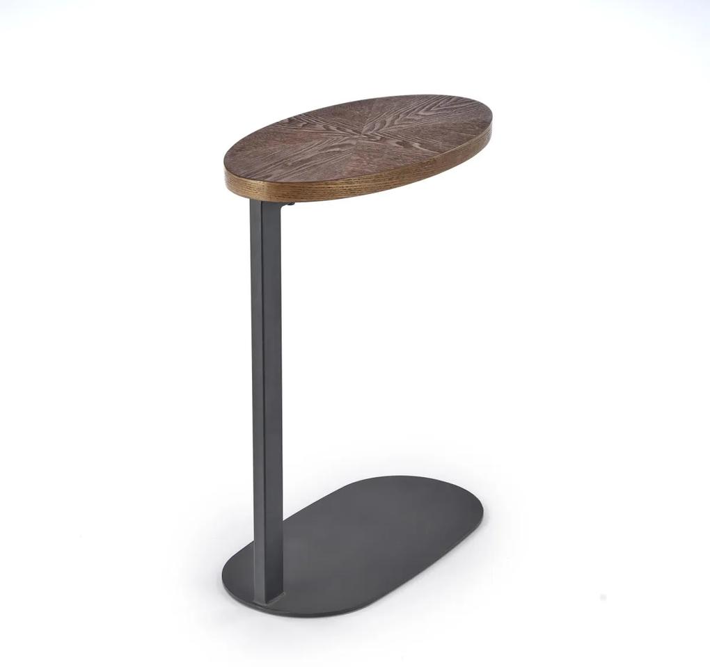 Odkládací stolek Delphi ořech/černý