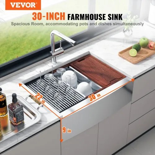 Kuchyňský dřez Farmhouse, dřezy z nerezové oceli – TXHW302209RS1