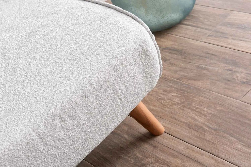 Designová rozkládací pohovka Felicitas II 120 cm krémová