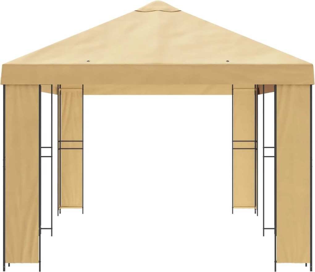 Zahradní altán 6 x 3 m Krémová Polyester a ocel 190 gsm 3376008