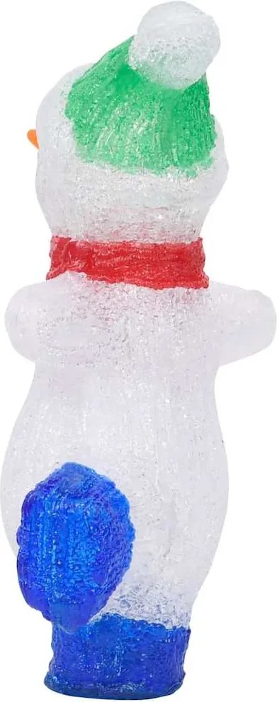 Vánoční akrylový sněhulák s LED vnitřní i venkovní 30 cm 328788