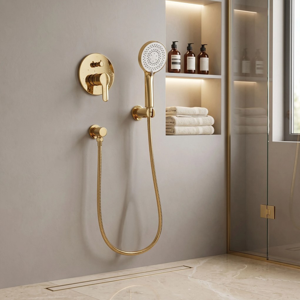Rea, Sprchová hlavice REA JS-019 GOLD, REA-03901