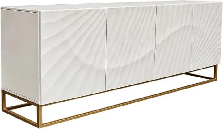 Designová komoda Shayla 177 cm bílé mango
