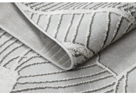 Dywany Luszczow Kusový koberec LIRA E1482 Listy, šedá Rozměr koberce: 200 x 290 cm
