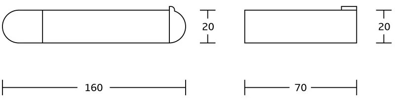 Mexen Adox, držák toaletního papíru, černá matná, 7018233-70
