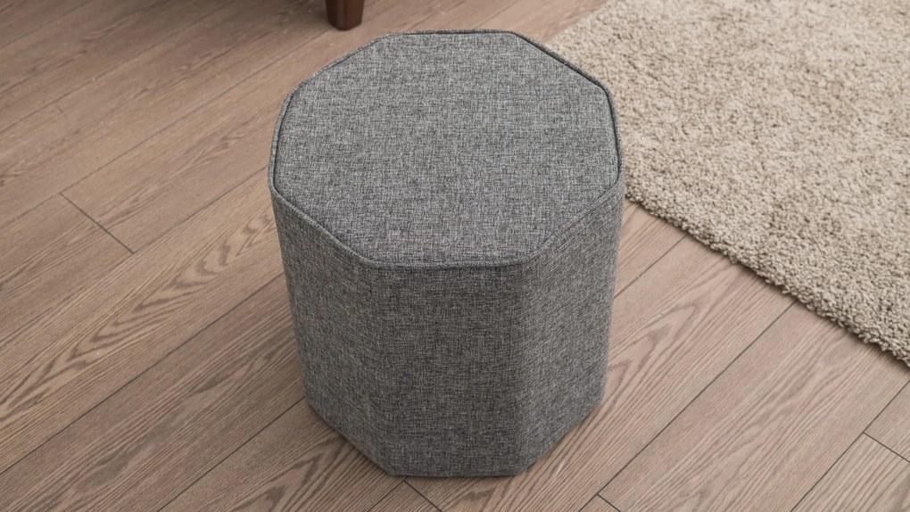 Atelier del Sofa Taburet Hexa - Grey, Šedá