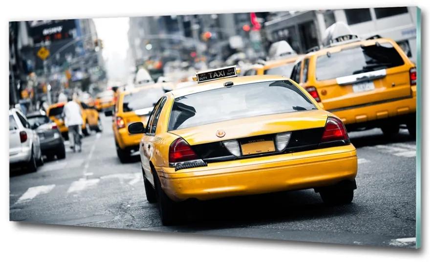 Wallmuralia Foto obraz fotografie na skle Taxi New York 100x50